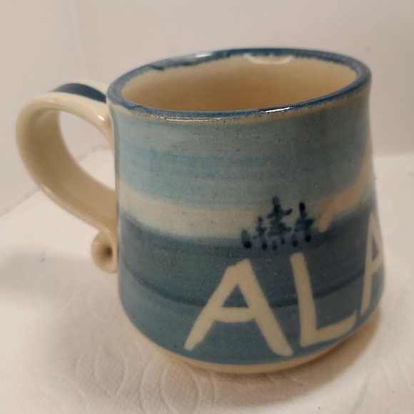 Handmade | Kitchen | Stoneware Handmade Blue Alaskan Pottery Mug 2 Oz ...
